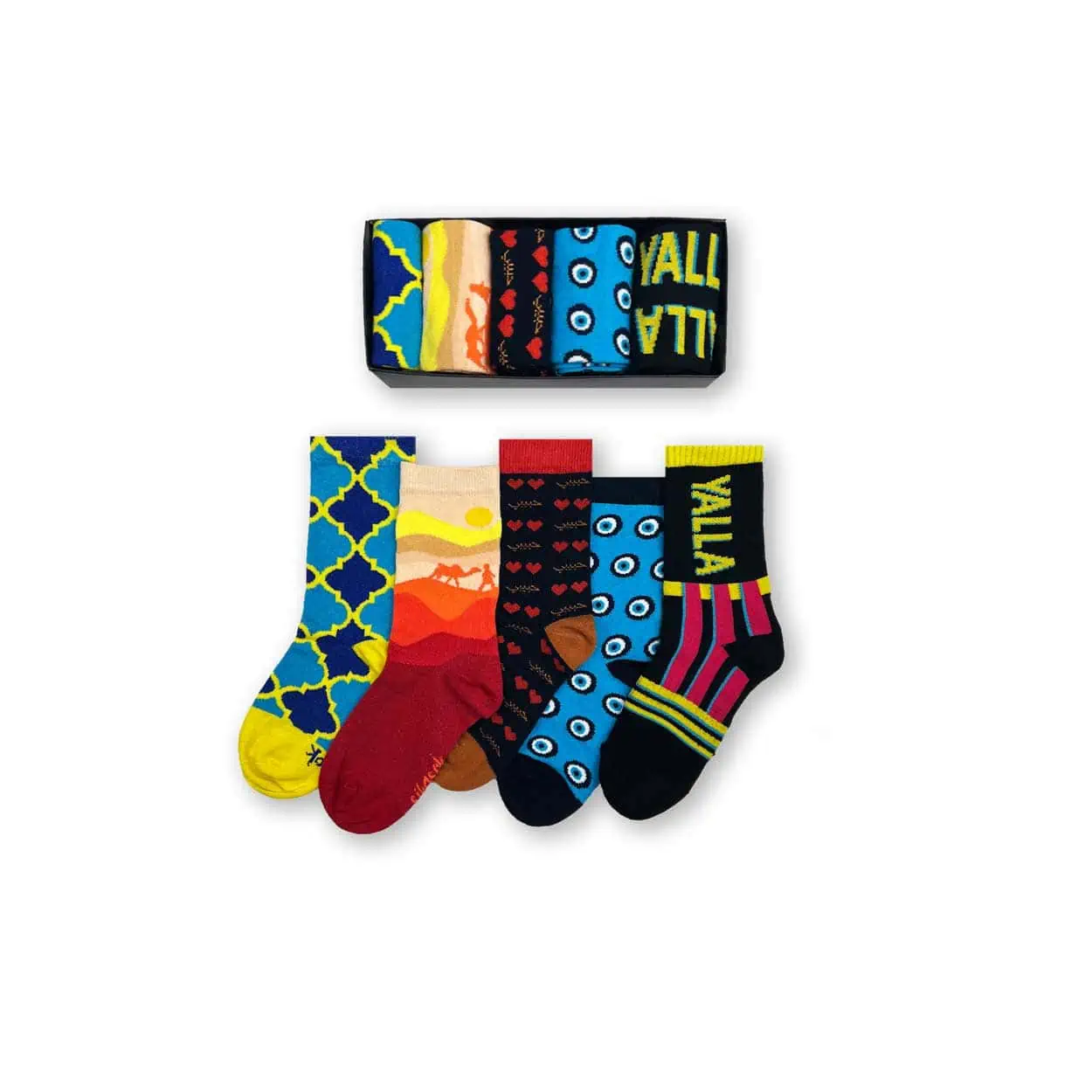 Mix Kids Socks, Bundle of 5 - Sikasok